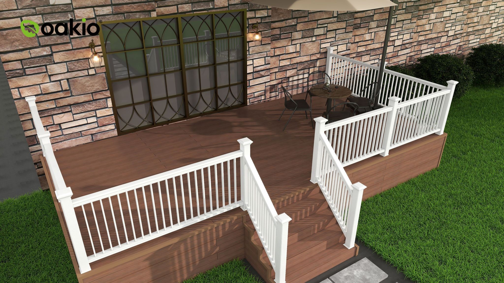 Elevated Deck Plan - Oakio Plastic Wood Building Materials Company