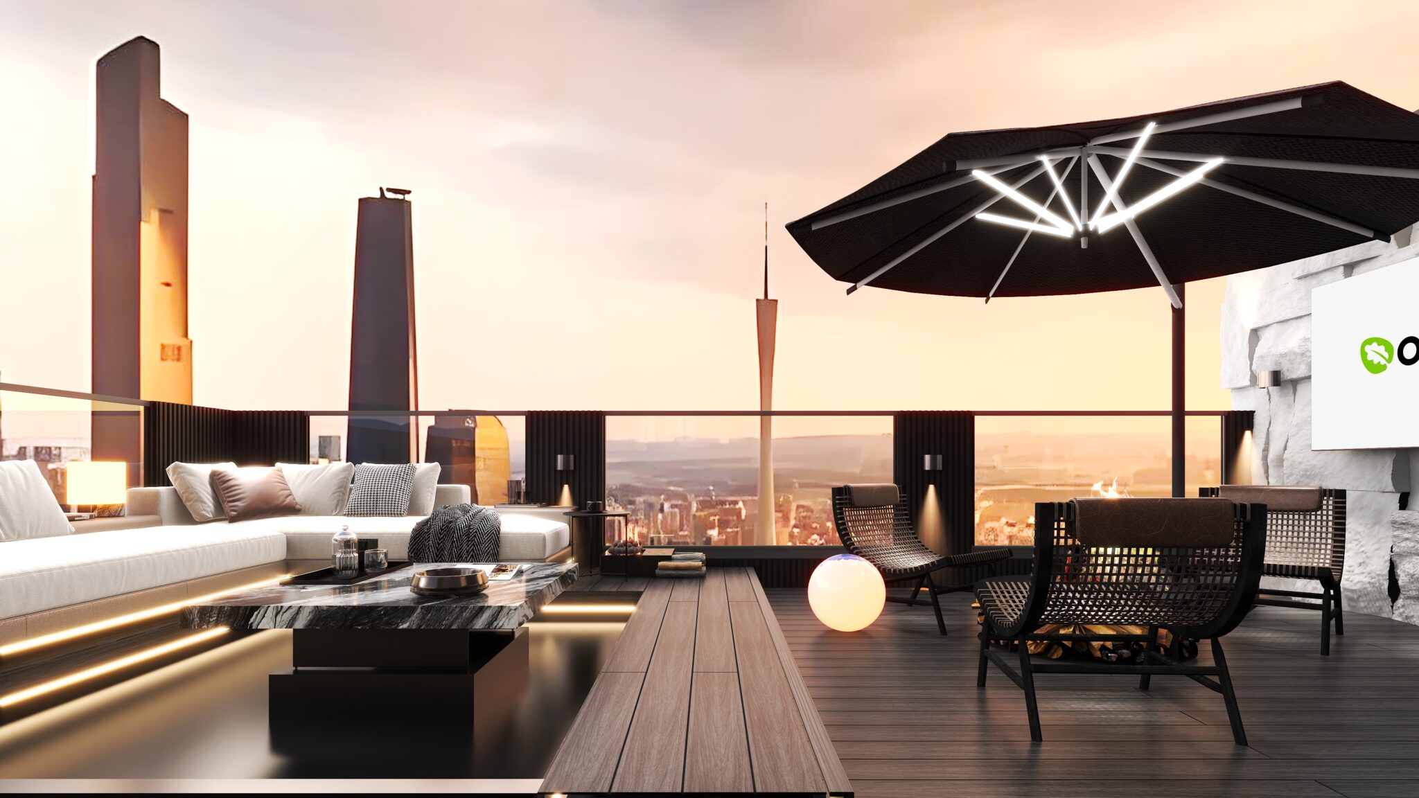 Rooftop Deck Plan - Oakio Plastic Wood Building Materials Company